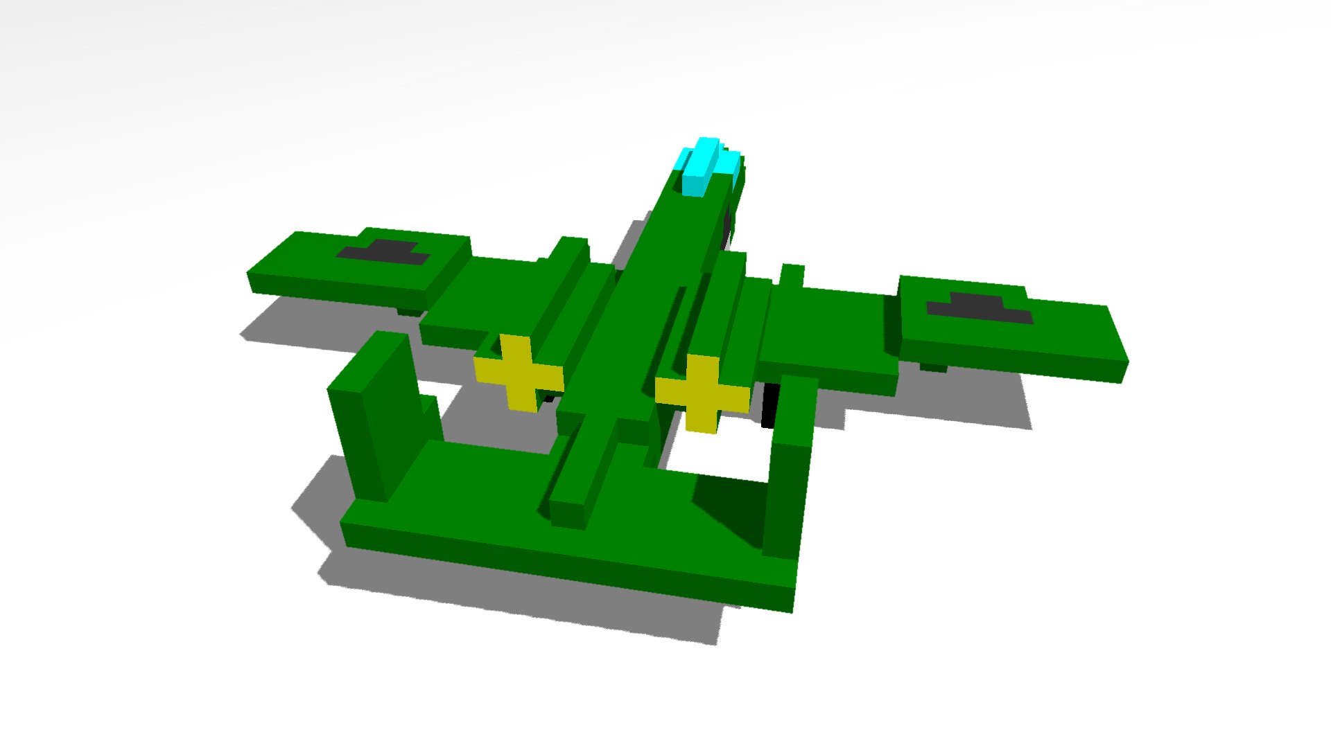 A10 Thunderbolt 2 - Pixelated 3D Model - TurboSquid 1892033