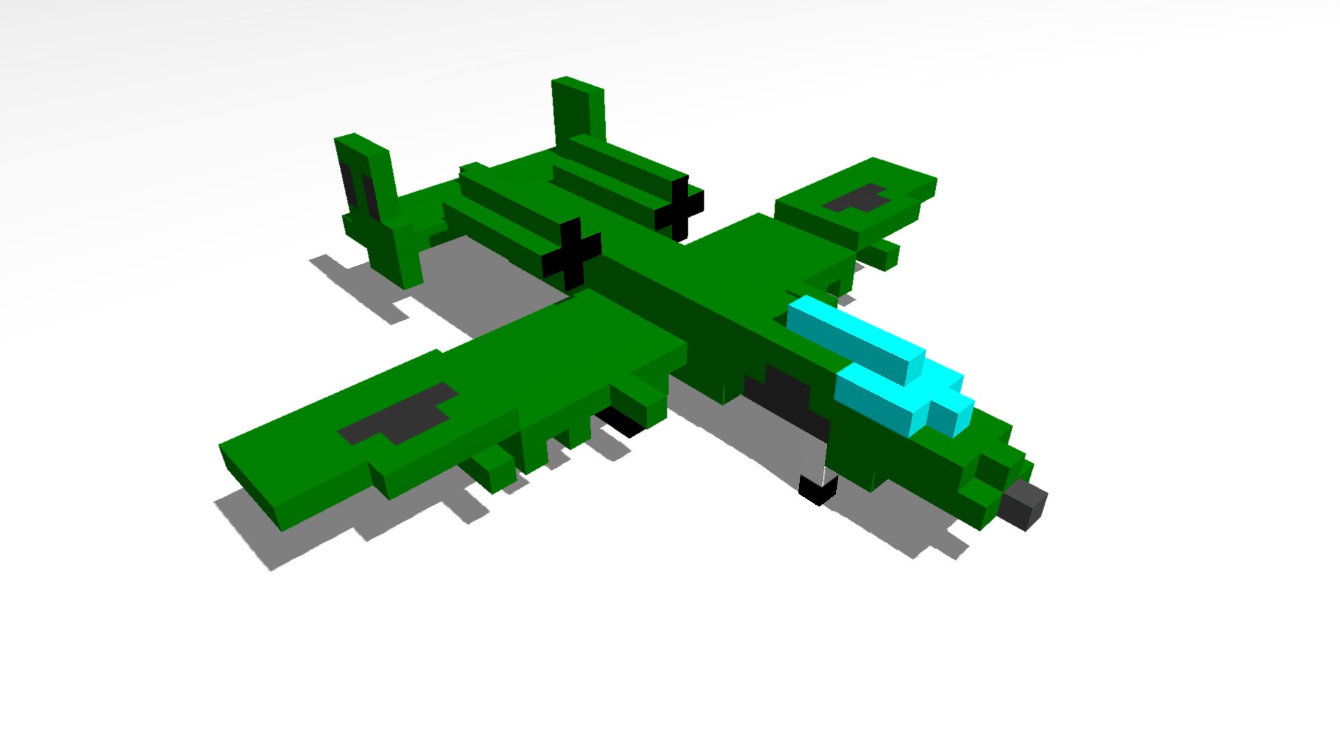 A10 Thunderbolt 2 - Pixelated 3D Model - TurboSquid 1892033