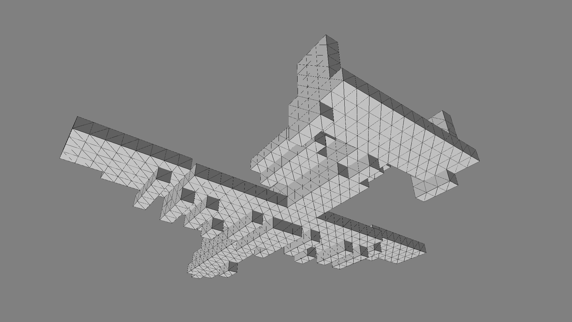 A10 Thunderbolt 2 - Pixelated 3D Model - TurboSquid 1892033