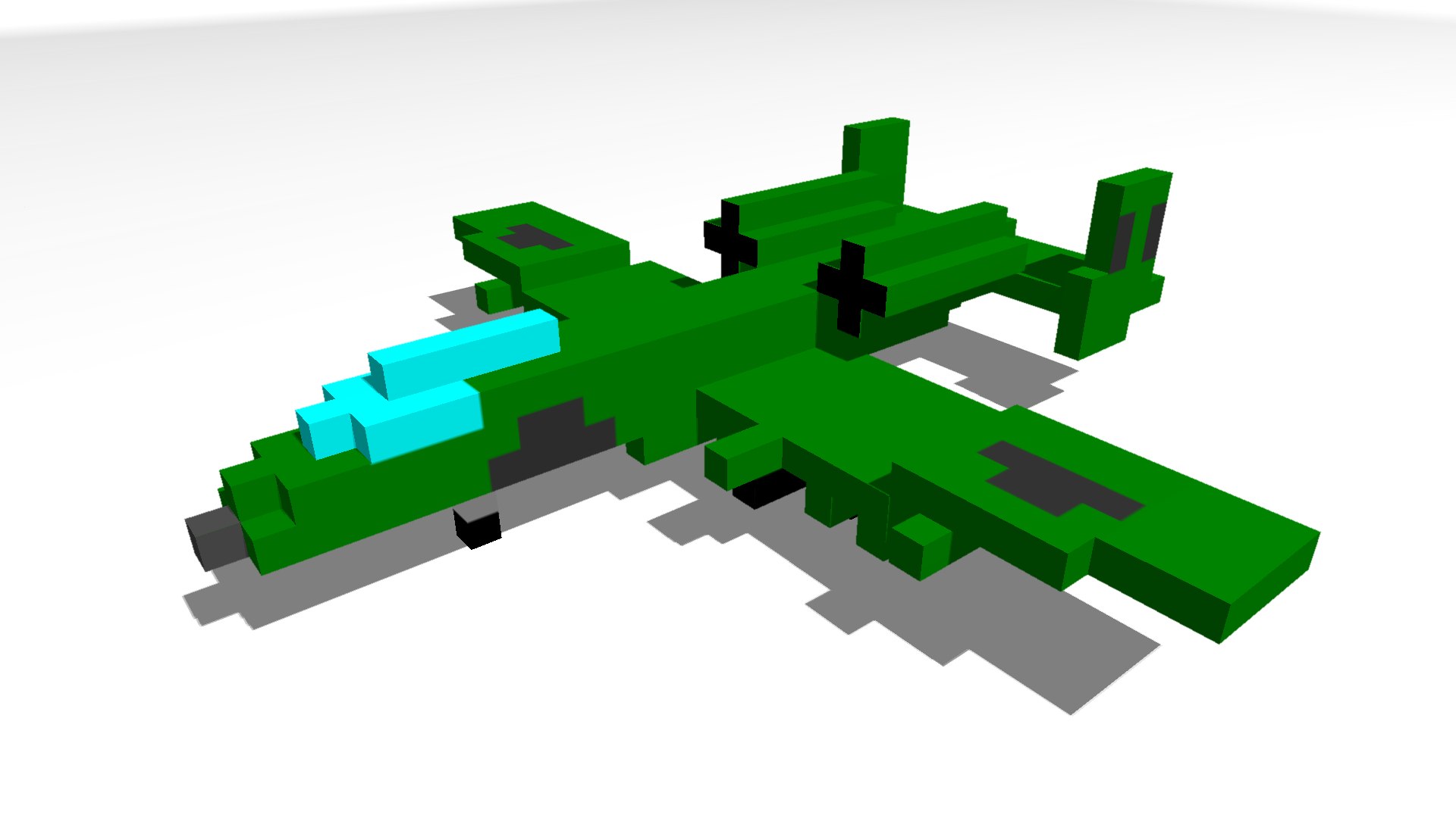 A10 Thunderbolt 2 - pixelated 3D model - TurboSquid 1892033