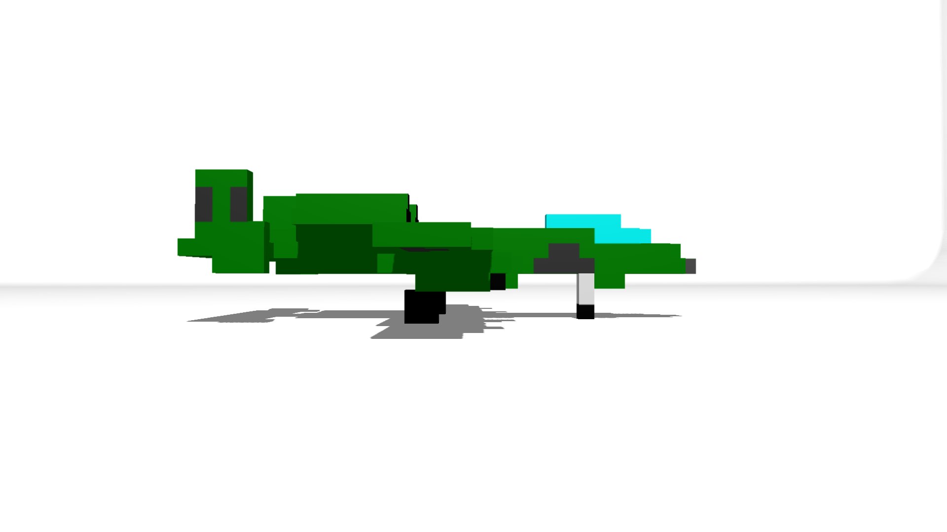 A10 Thunderbolt 2 - Pixelated 3D Model - TurboSquid 1892033