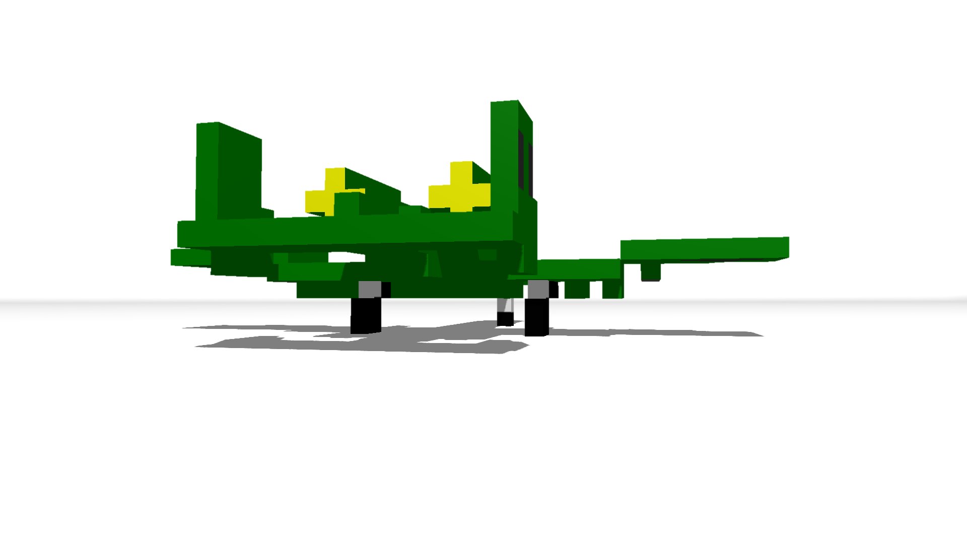 A10 Thunderbolt 2 - Pixelated 3D Model - TurboSquid 1892033
