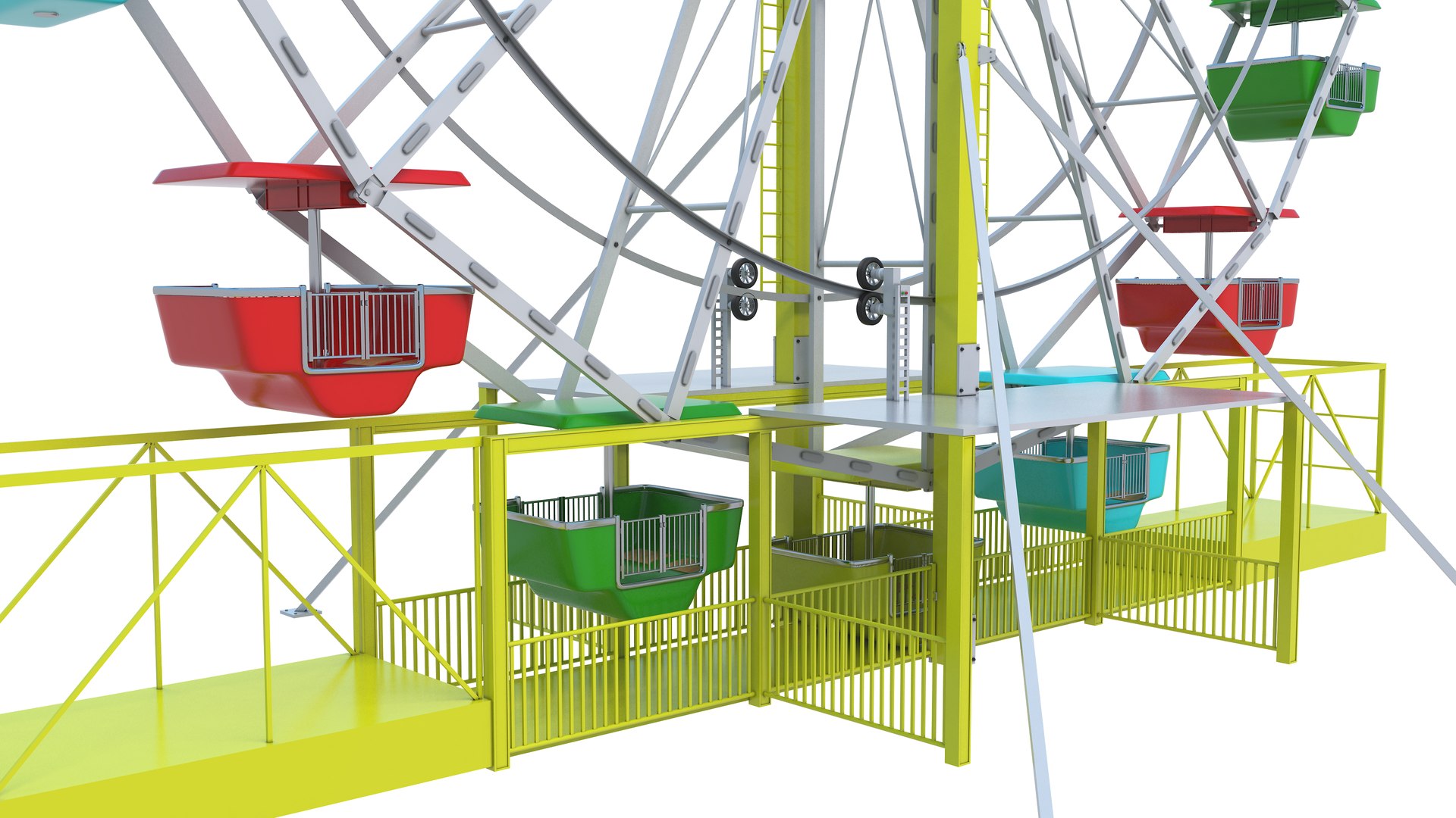 3D Ferris Wheel - TurboSquid 1807291