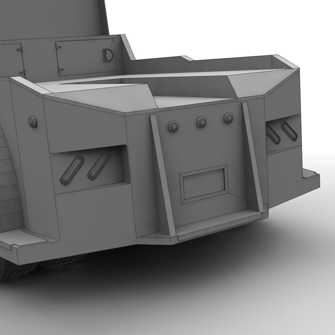 3d Model 385 Truck Police