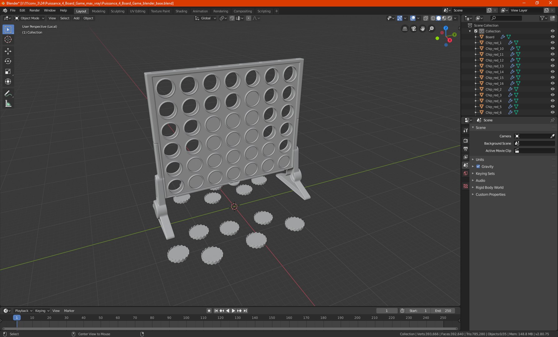 3D Puissance 4 Board Game model - TurboSquid 1971780