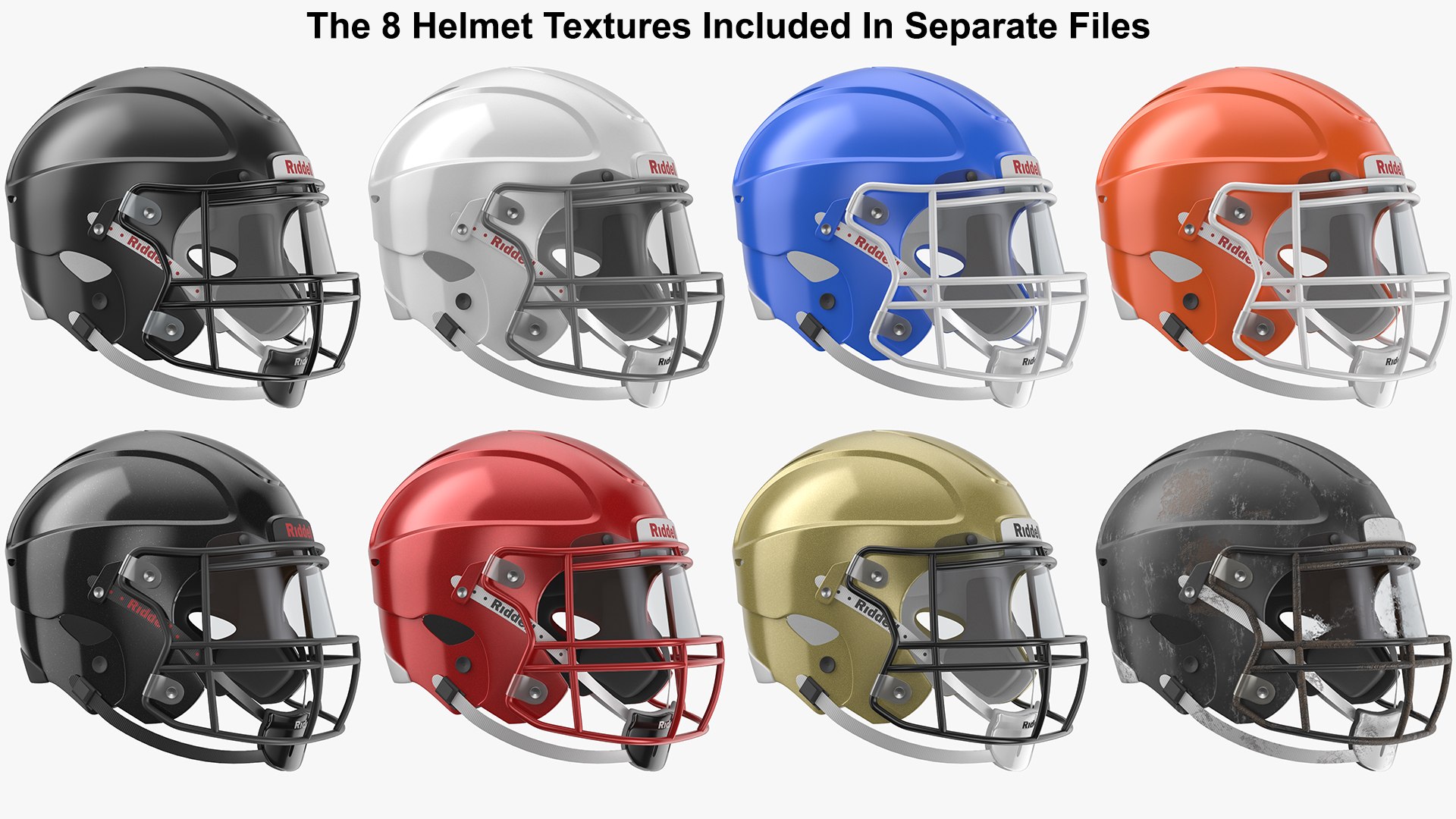 3D Model American Football Helmet 01 - TurboSquid 2195067