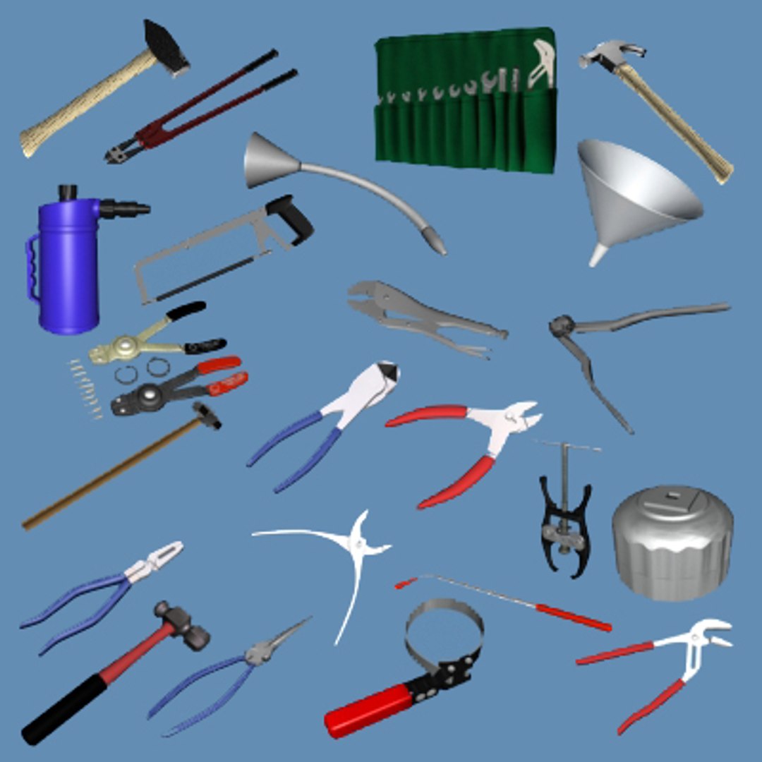 Maintenance Hand Tools Equipment 3d Model