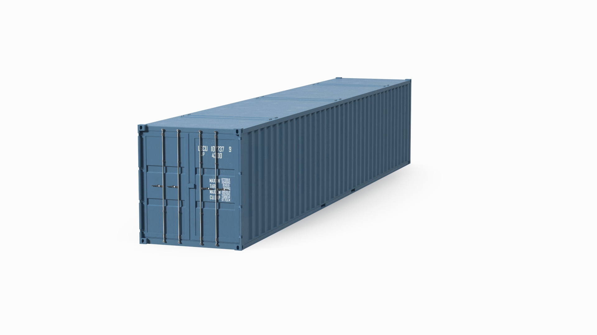 High Cube Cargo Worthy Shipping Container 48 Ft 3D Model - TurboSquid ...