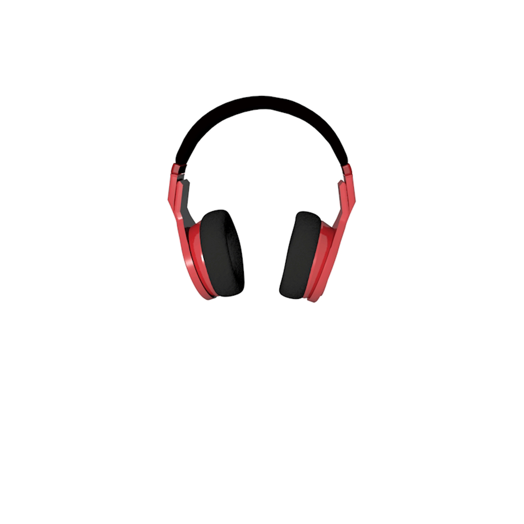 Red Headphones 3D Model - TurboSquid 1214557