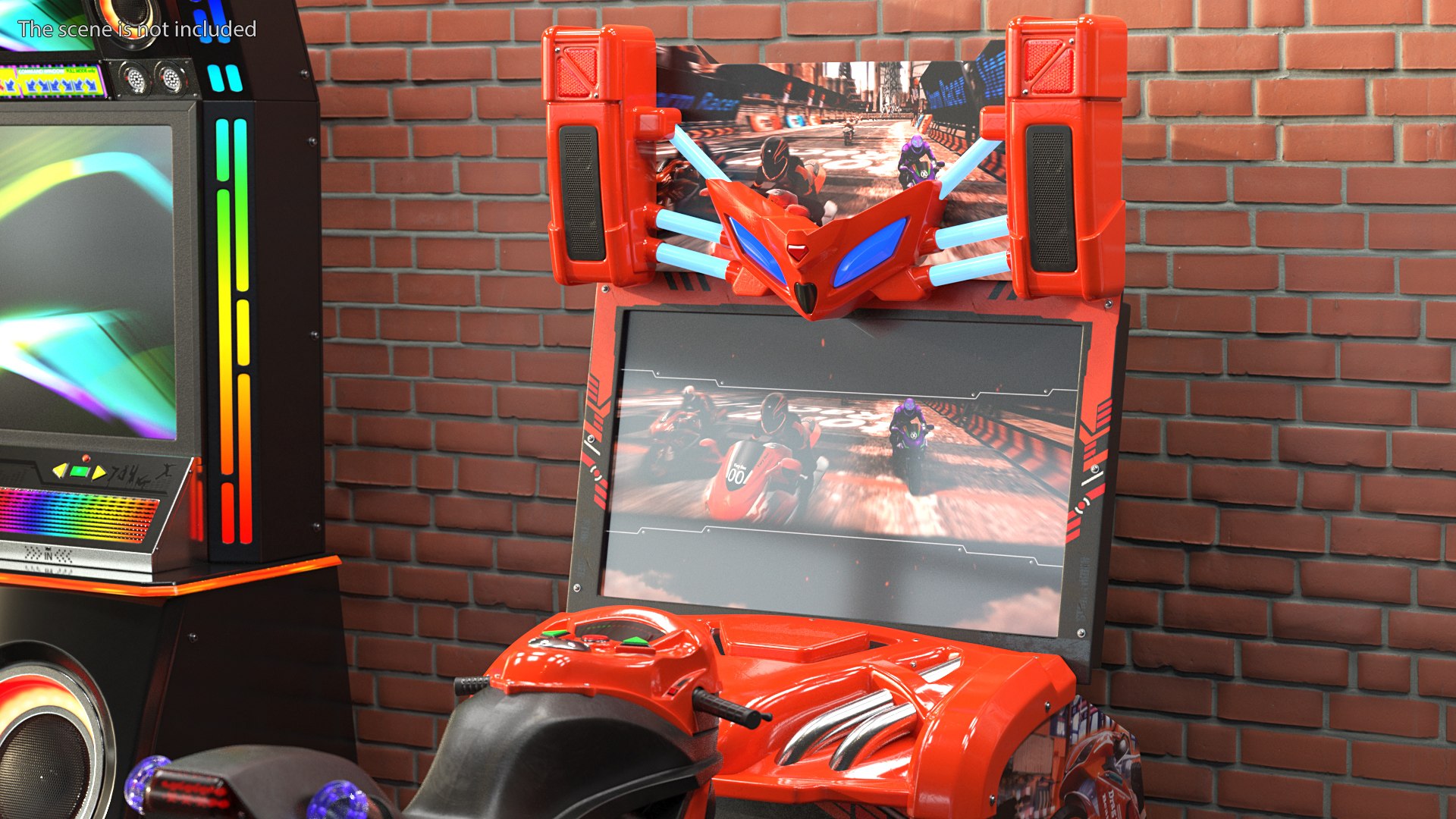 3D Motorcycle Racing Arcade Machine ON - TurboSquid 1748306