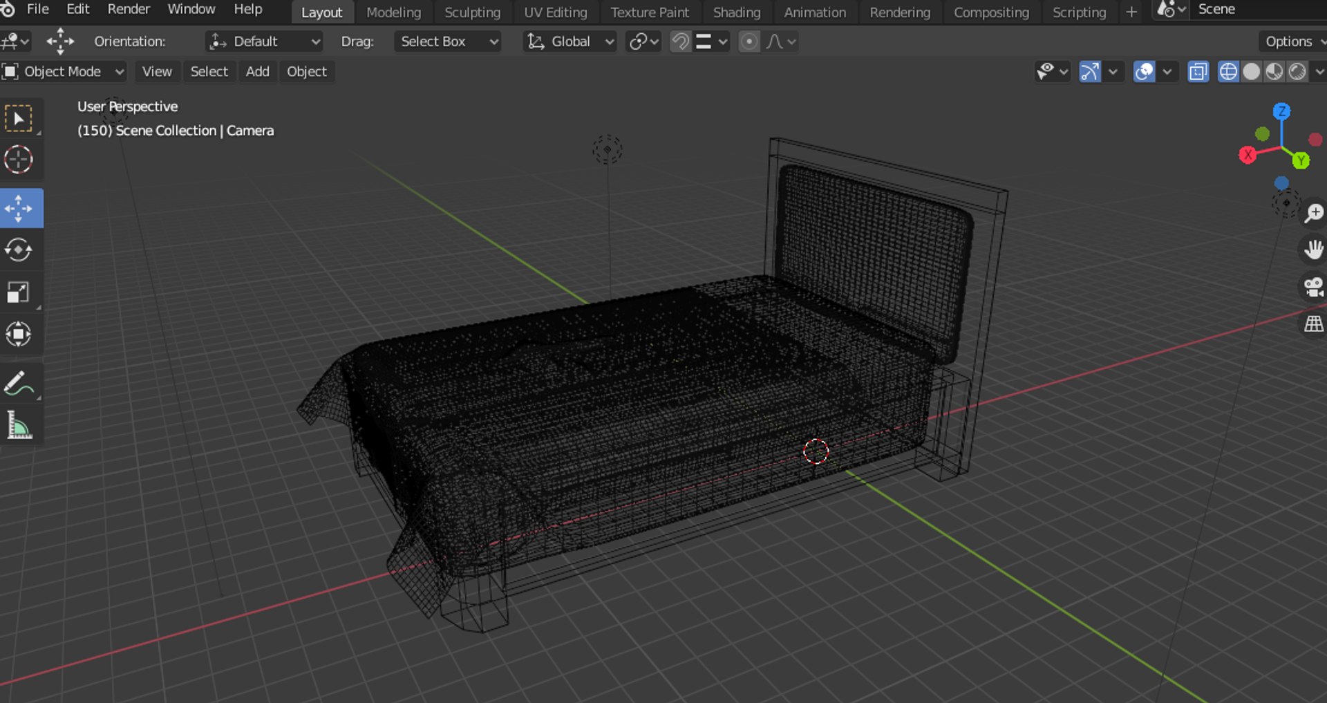 Simple Bed 3D - TurboSquid 1610403