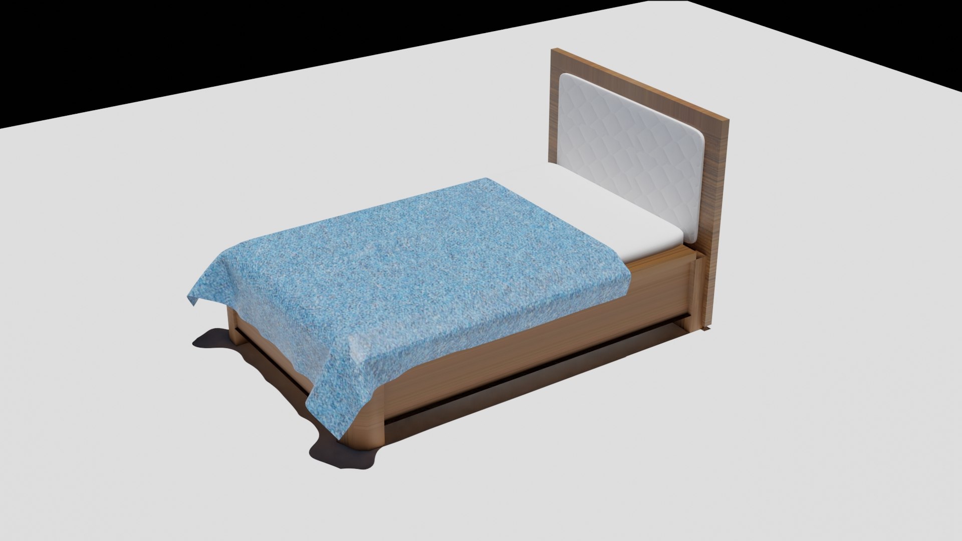 Simple Bed 3D - TurboSquid 1610403
