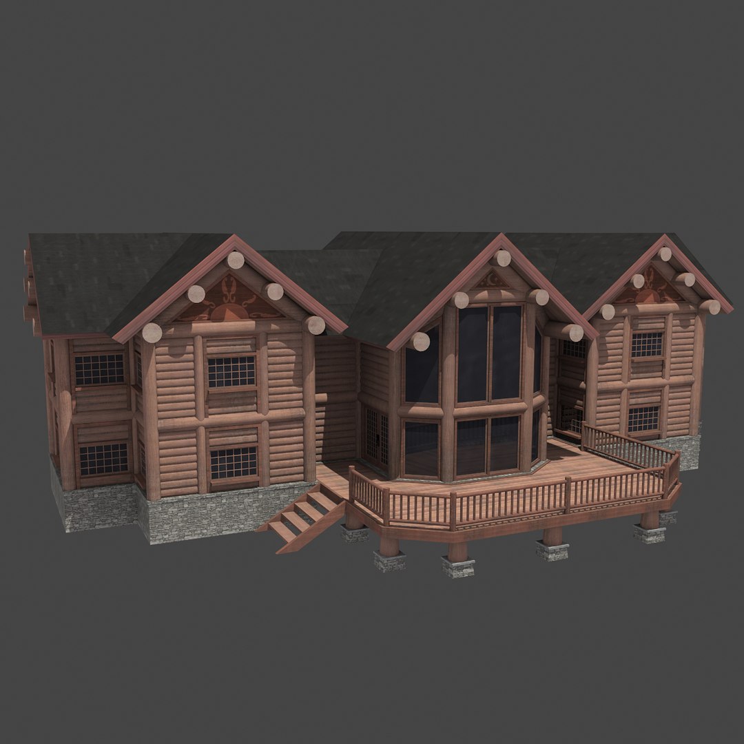 - Hd Log House 3d Max