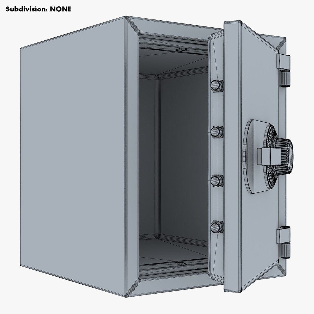 3D Steel Safe v 1 model - TurboSquid 1816225
