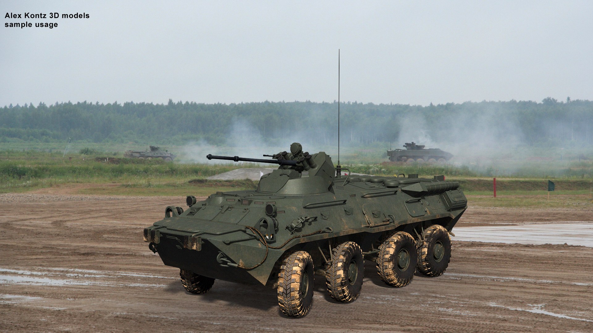 Btr-80a Btr-80 Apc 3D - TurboSquid 1560027