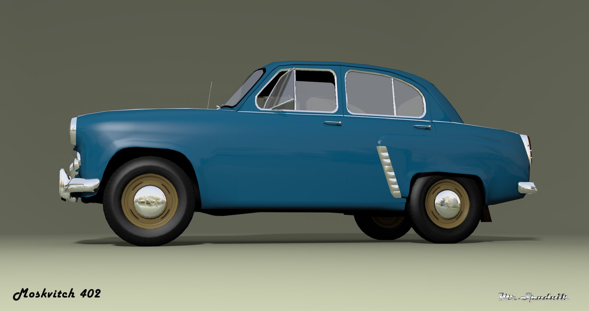 3d Mzma 402 Moskvitch