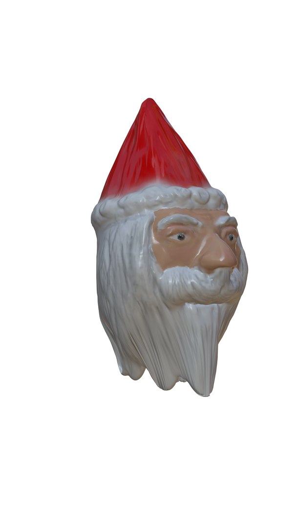 Santa Claus Floating Head 3D Model - TurboSquid 2068600