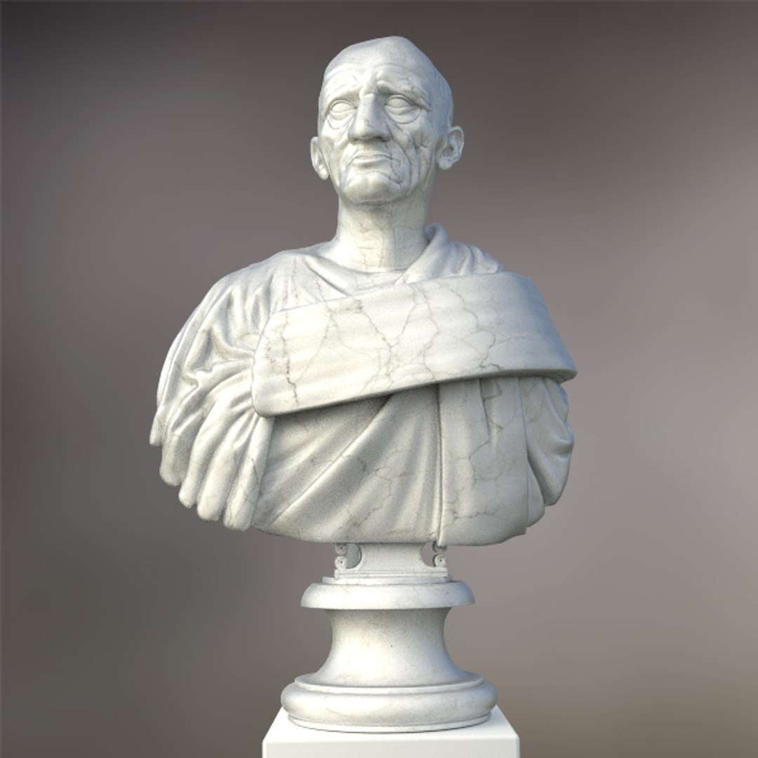 Marcus Porcius Cato Censor 3d Model