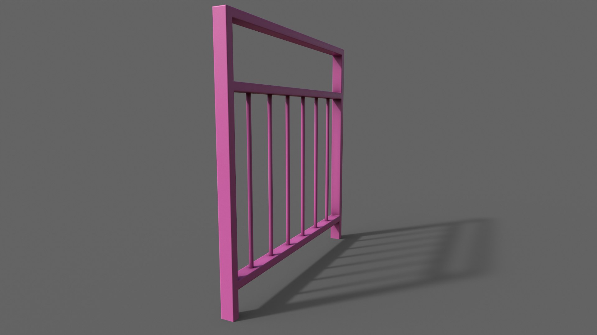 PBR Pedestrian Guard Rail Pink V4 model - TurboSquid 1867141