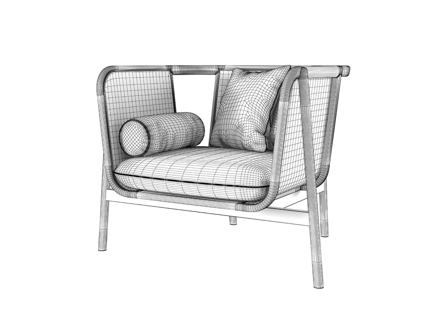 Hem Lounge Chair 3D - TurboSquid 2155213