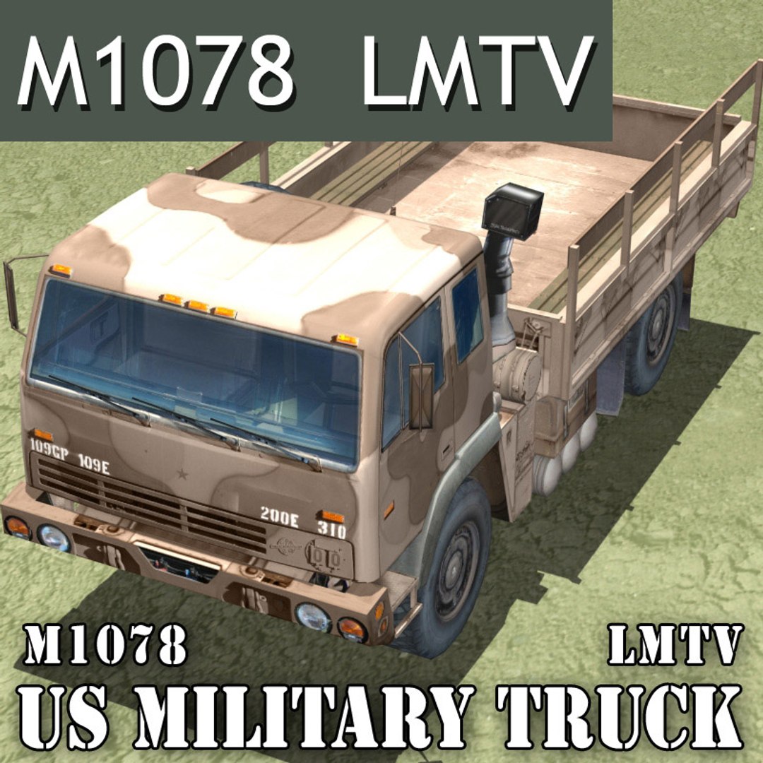 3d M1078 Cargo Truck Transport