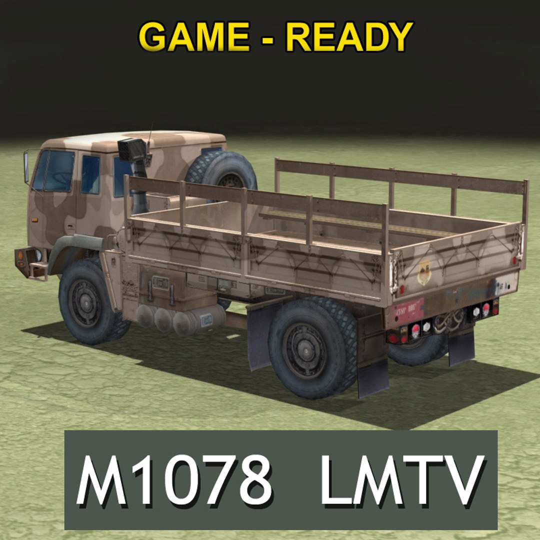 3d M1078 Cargo Truck Transport