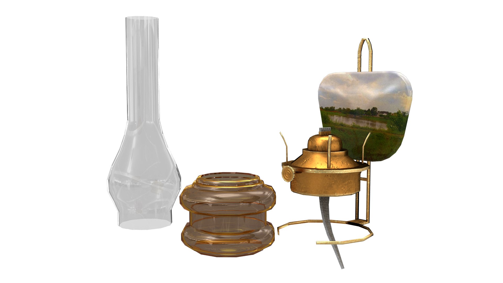 3D Model Oil Lamp - TurboSquid 1848450