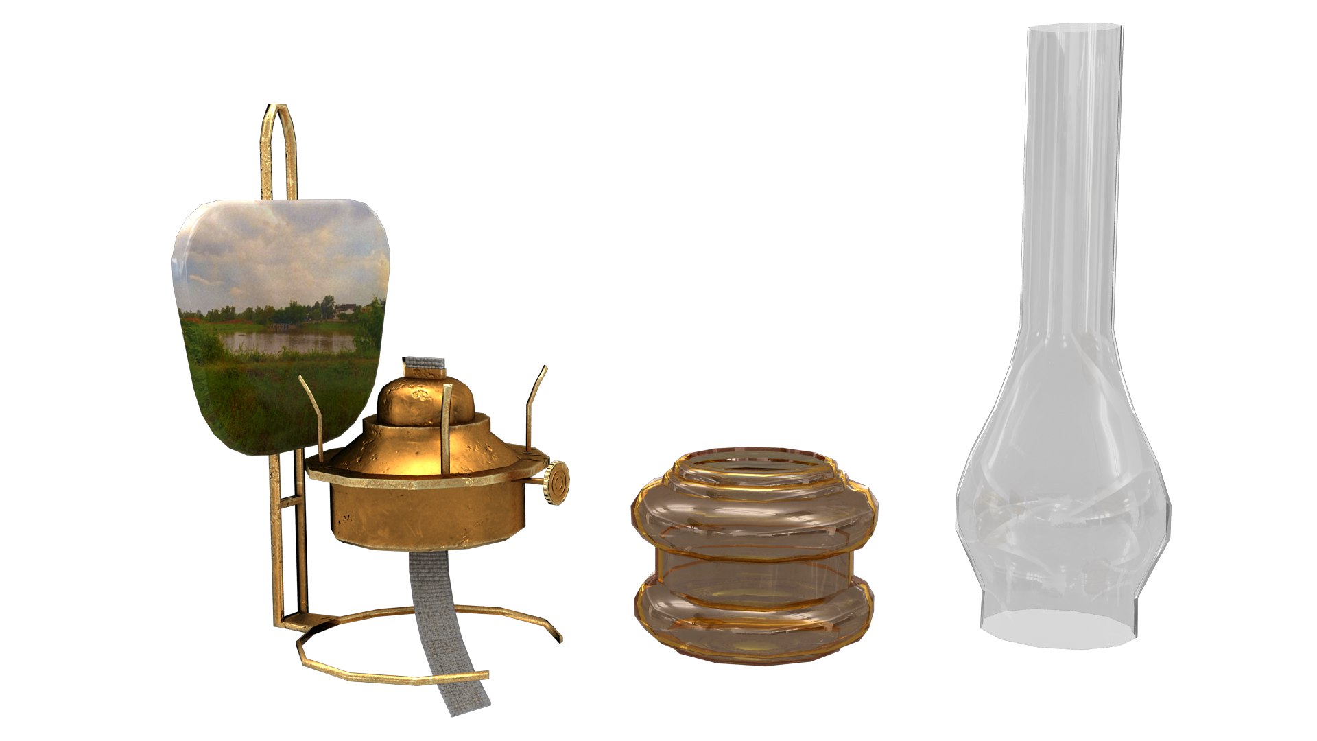 3D Model Oil Lamp - TurboSquid 1848450