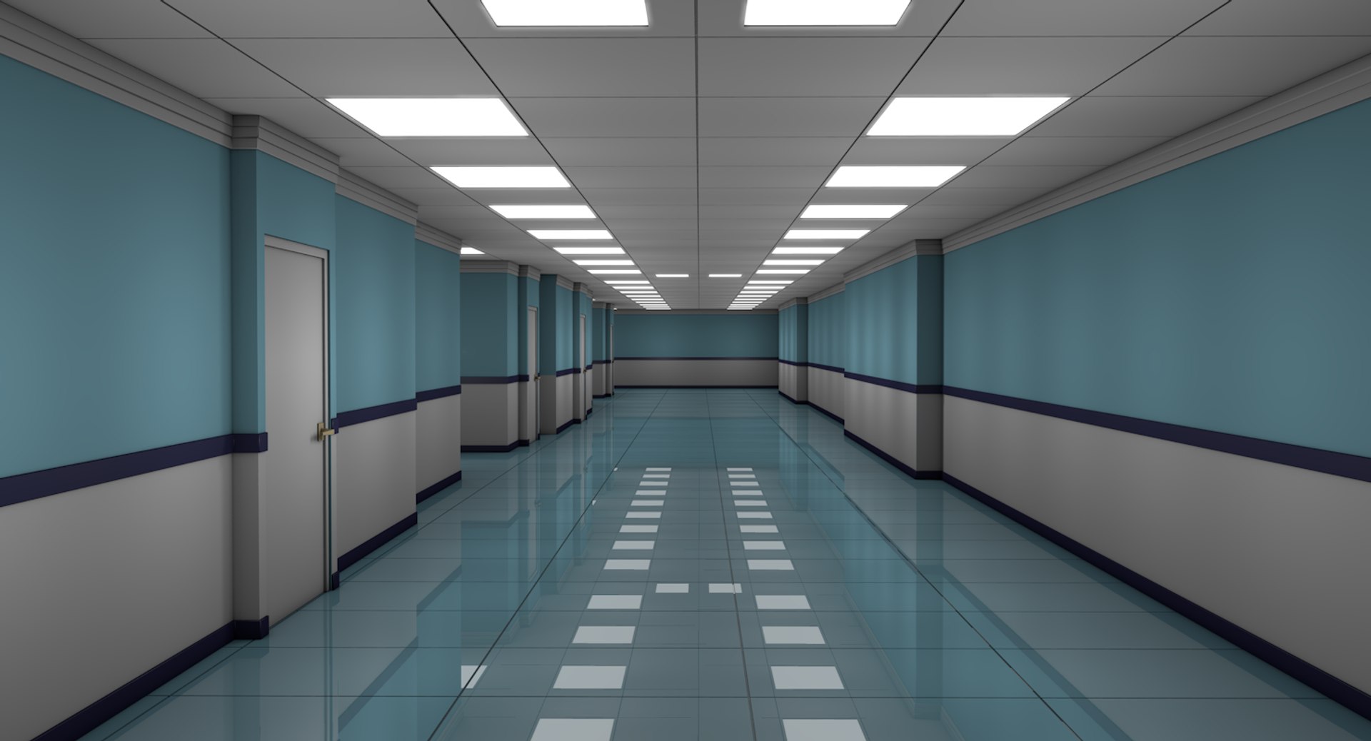 3D Apartment Hallway - TurboSquid 1802530