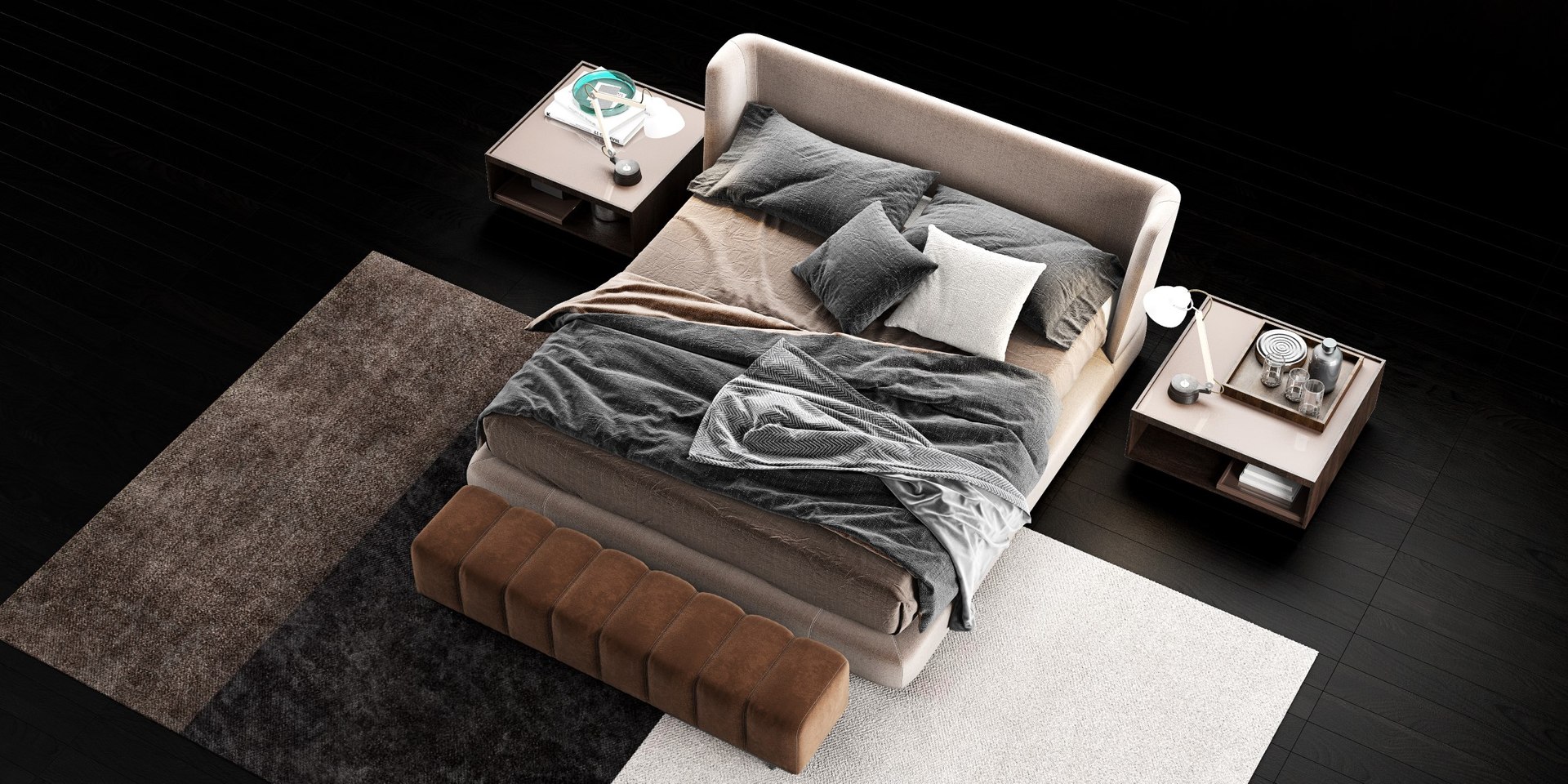 3D Minotti Creed Bed - TurboSquid 1591682