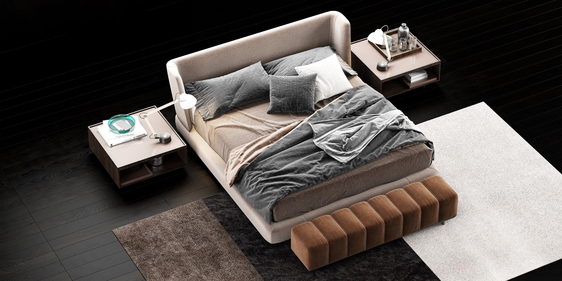 3D Minotti Creed Bed - TurboSquid 1591682