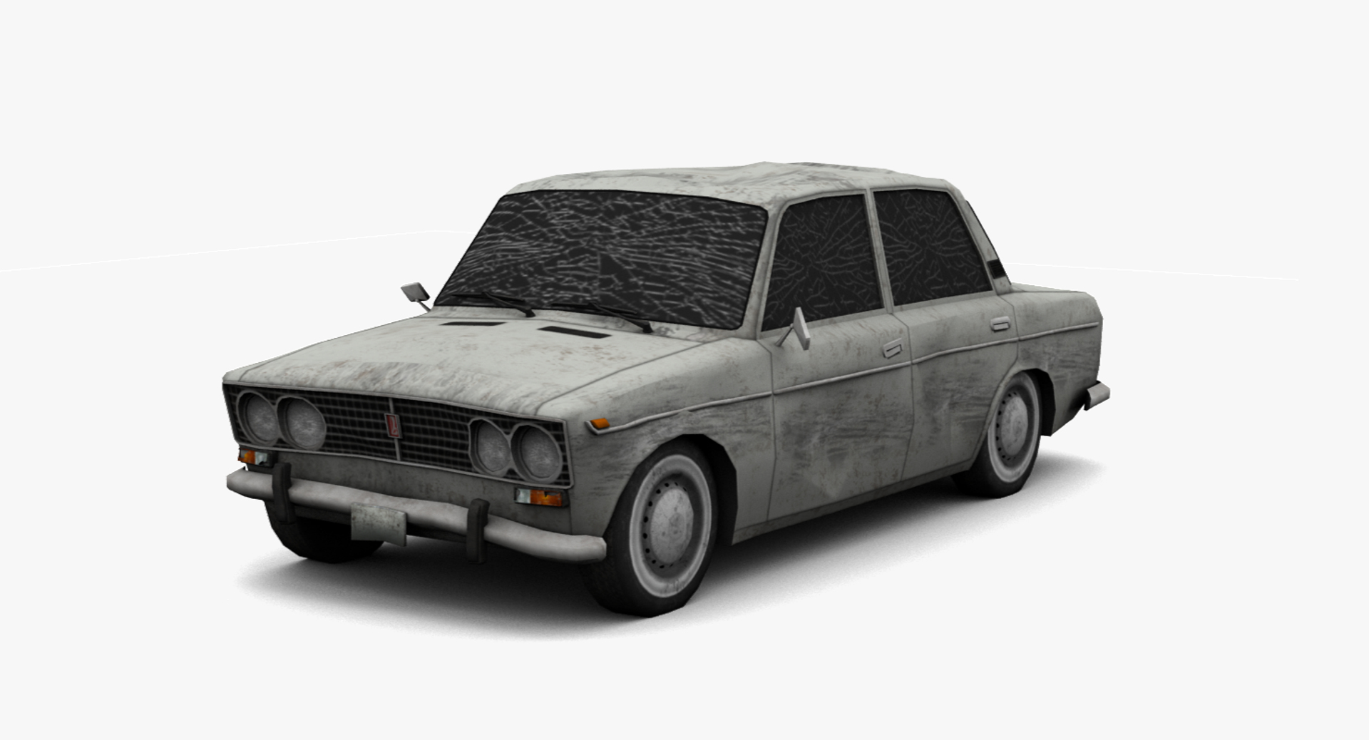 3d 14 1 Low-poly Car Model