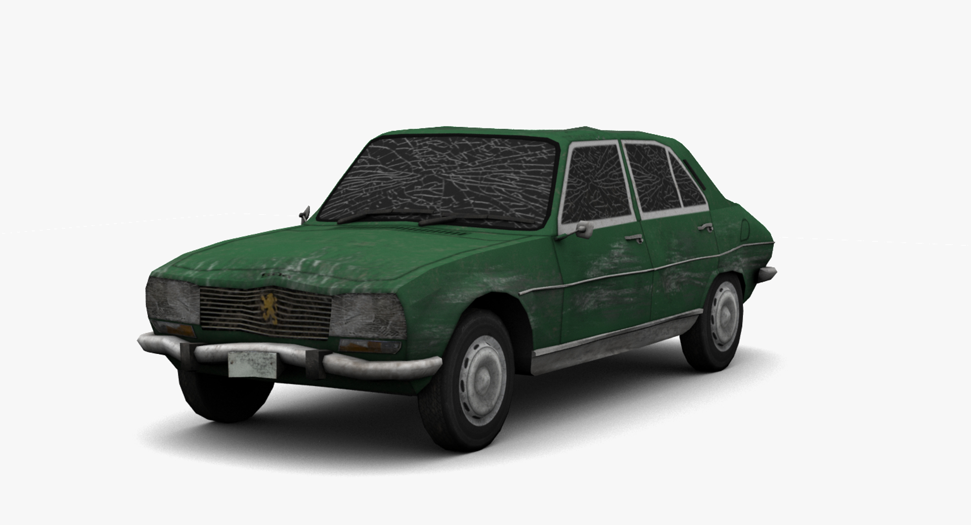 3d 14 1 low-poly car model