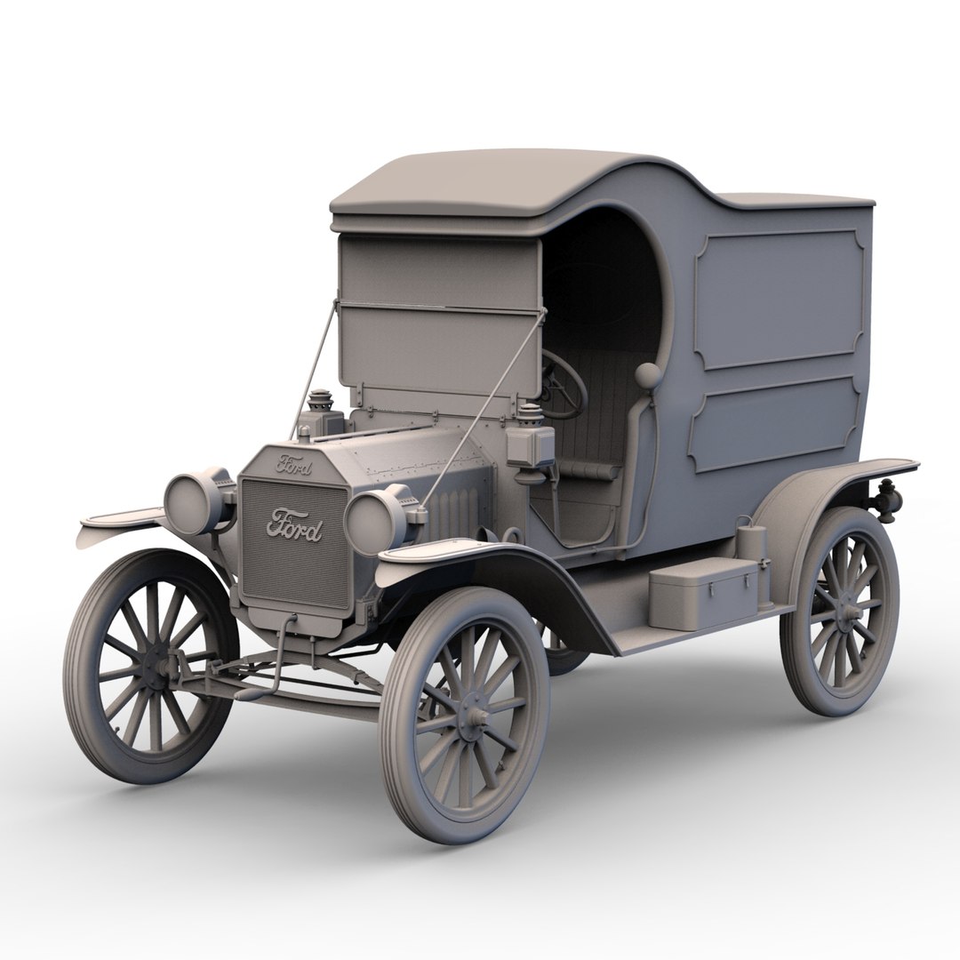 T Delivery Van 1913 3d Model