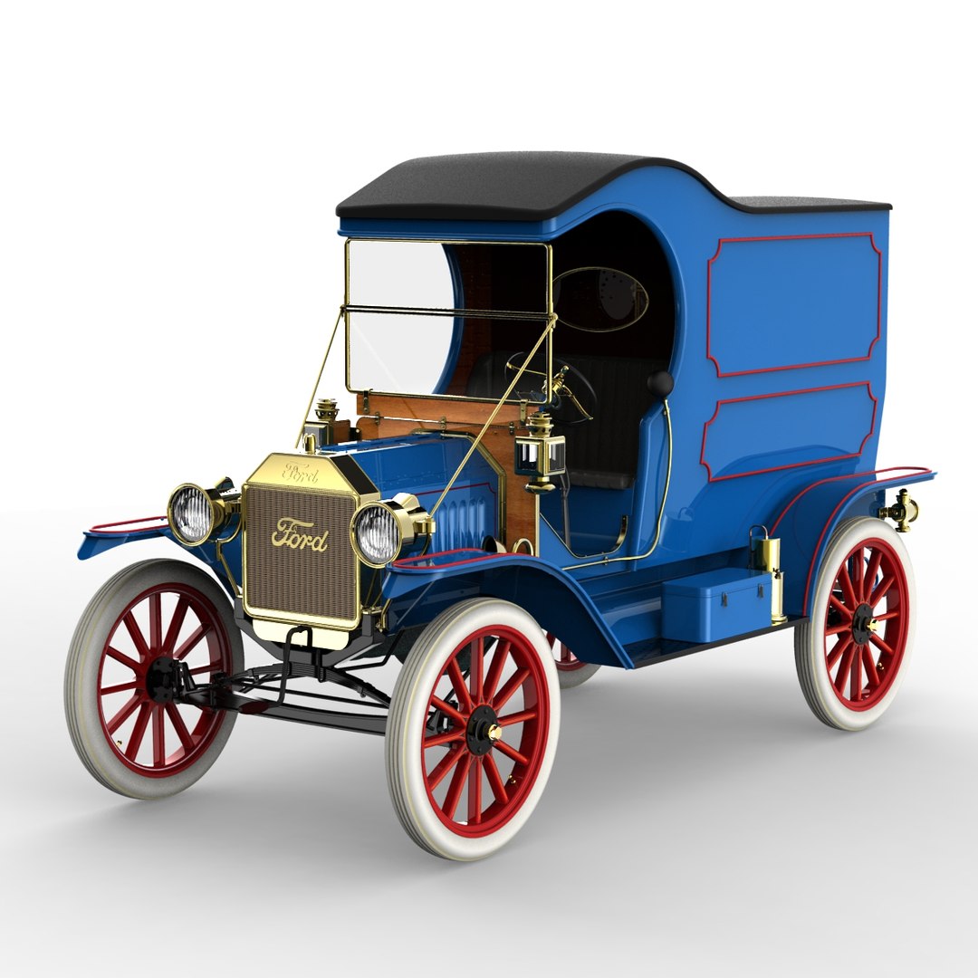 T Delivery Van 1913 3d Model