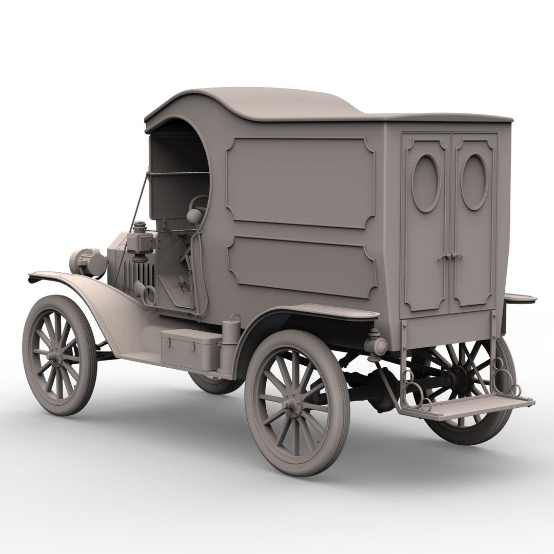 T Delivery Van 1913 3d Model
