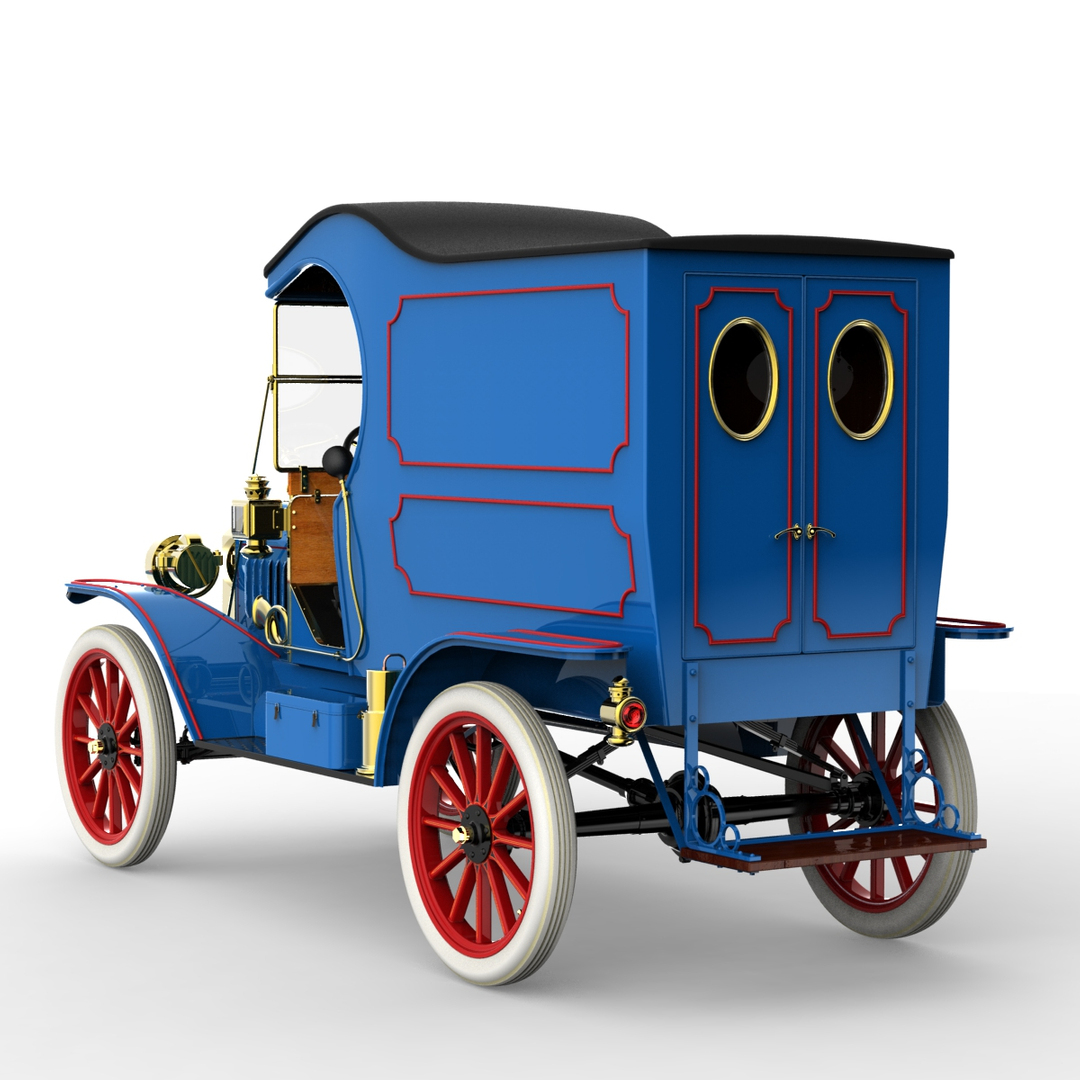 t delivery van 1913 3d model