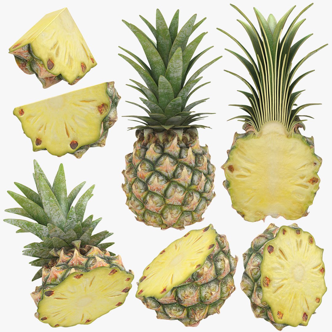 3D Pineapple Collection - TurboSquid 2102985