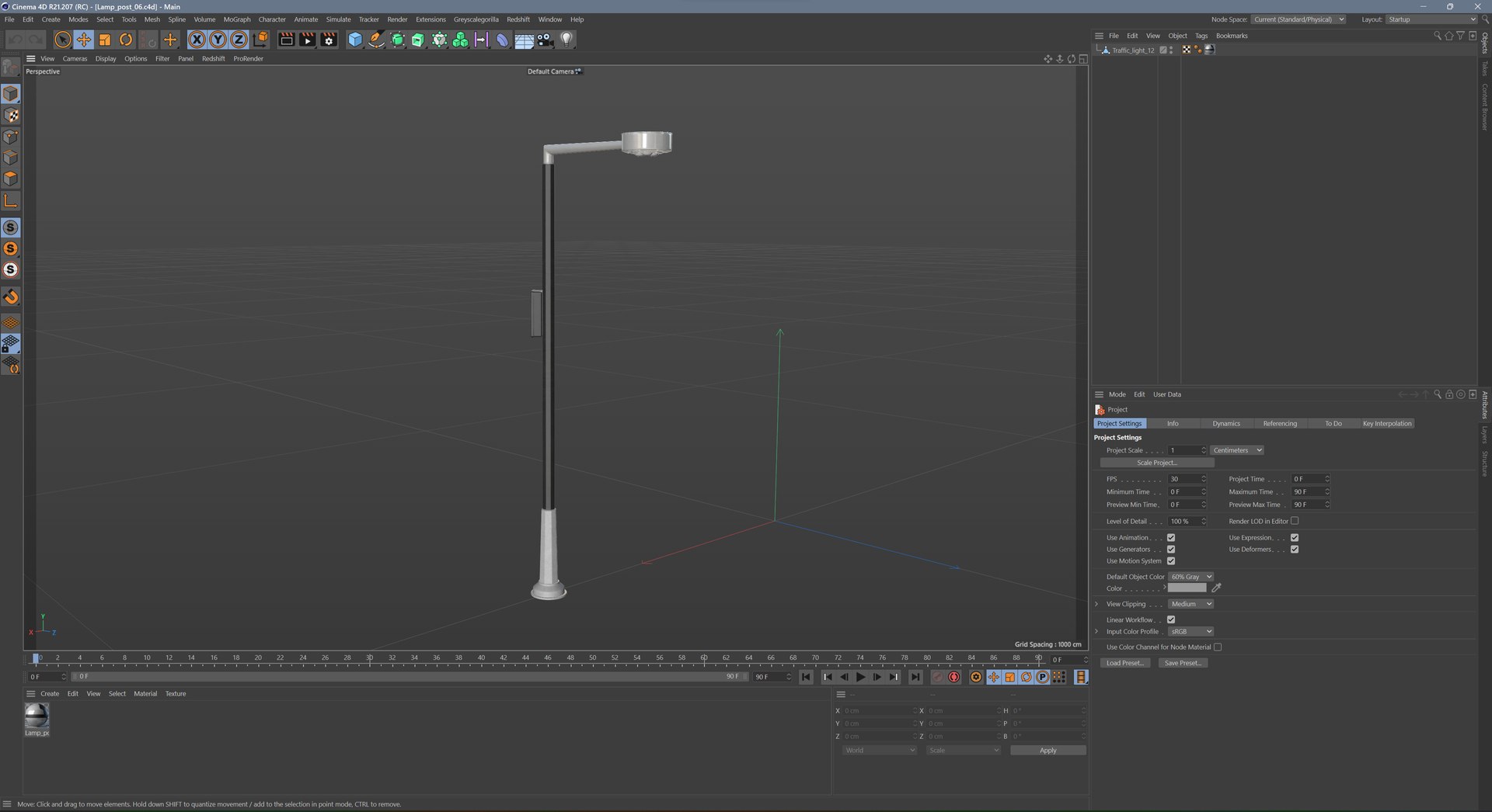 3D Lamp Post 04 - TurboSquid 2275166