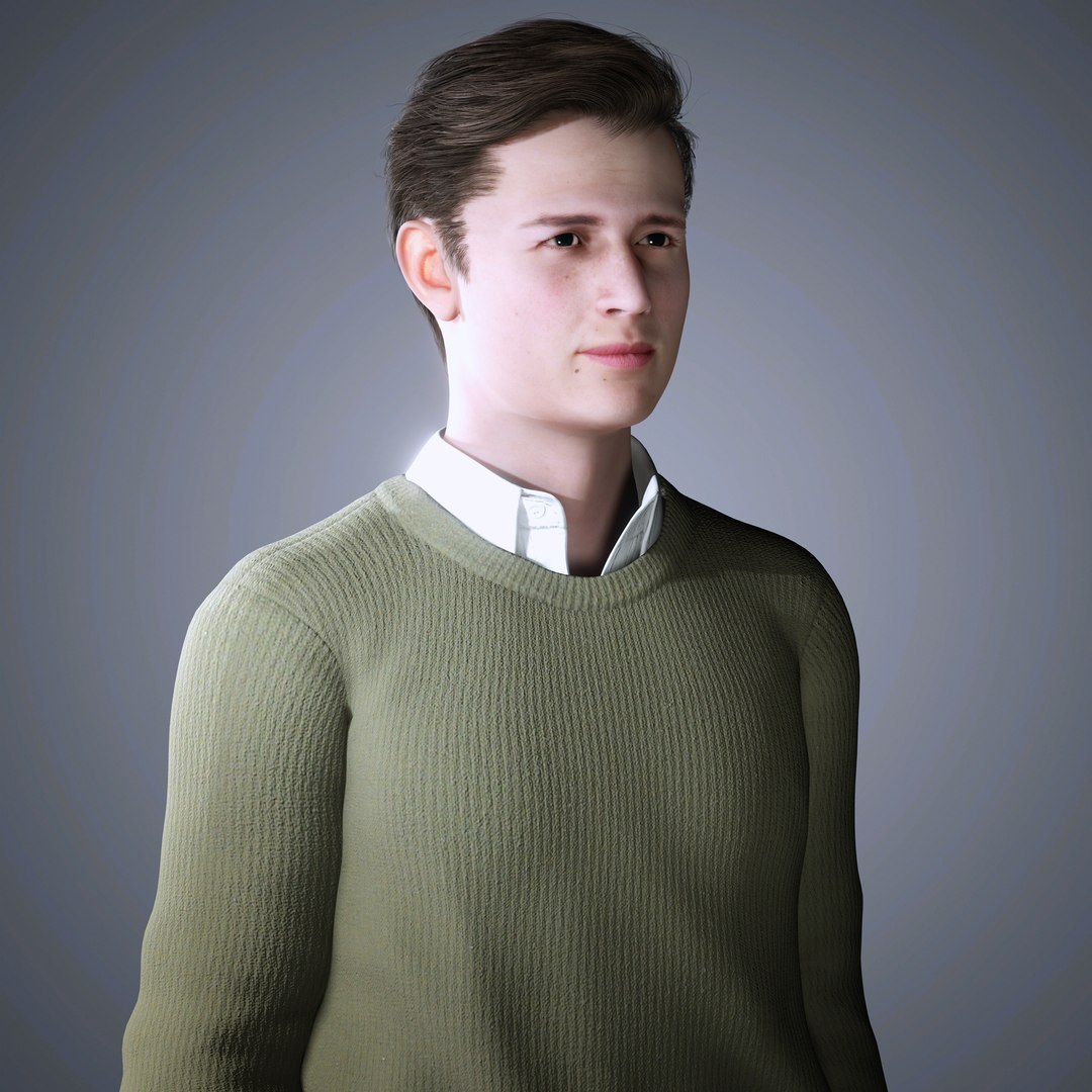 Ansel Elgort Character 3D Model Low Poly 3D Model - TurboSquid 2300804