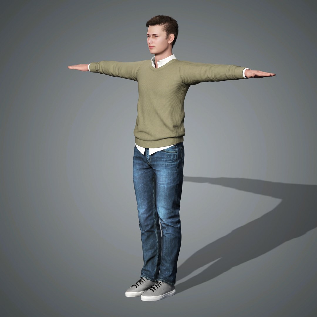 Ansel Elgort Character 3D Model Low Poly 3D Model - TurboSquid 2300804