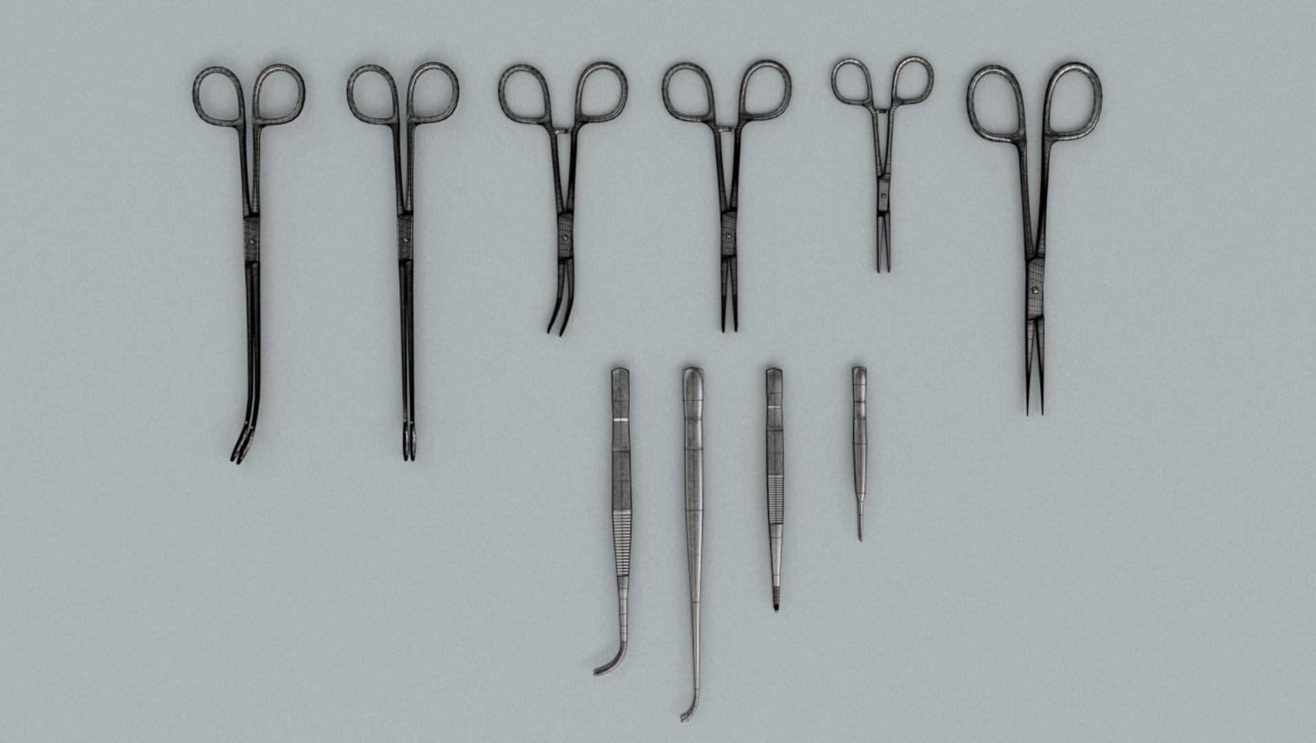 forceps tweezers - medical 3ds