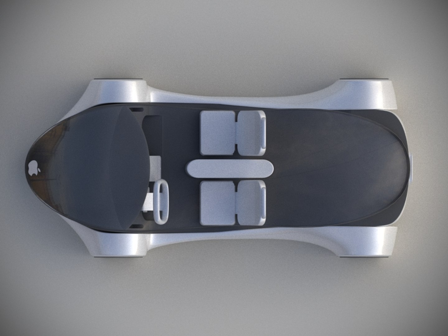 3D Apple Concept Car Model - TurboSquid 1514212