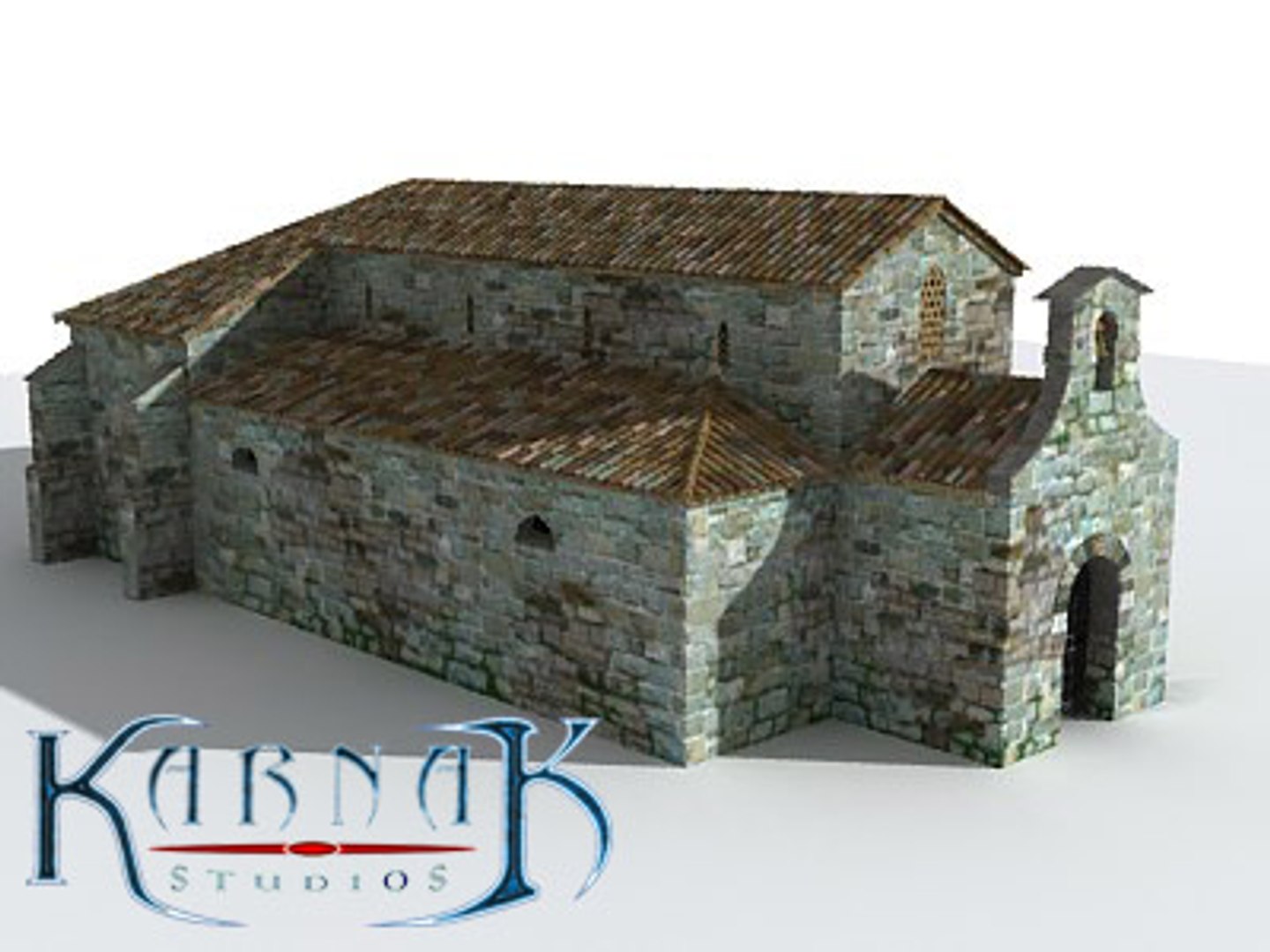 Medieval Church 3d Obj