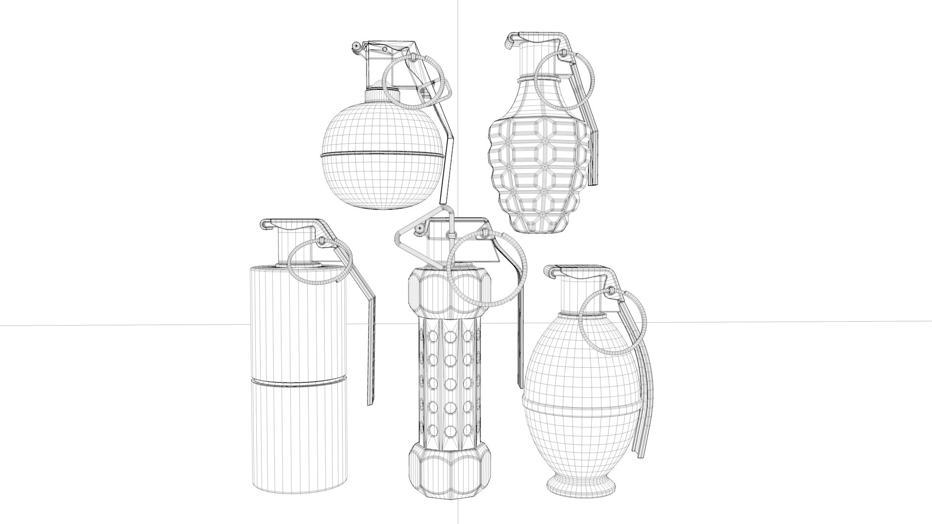 Grenade Pack 3D - TurboSquid 2085809