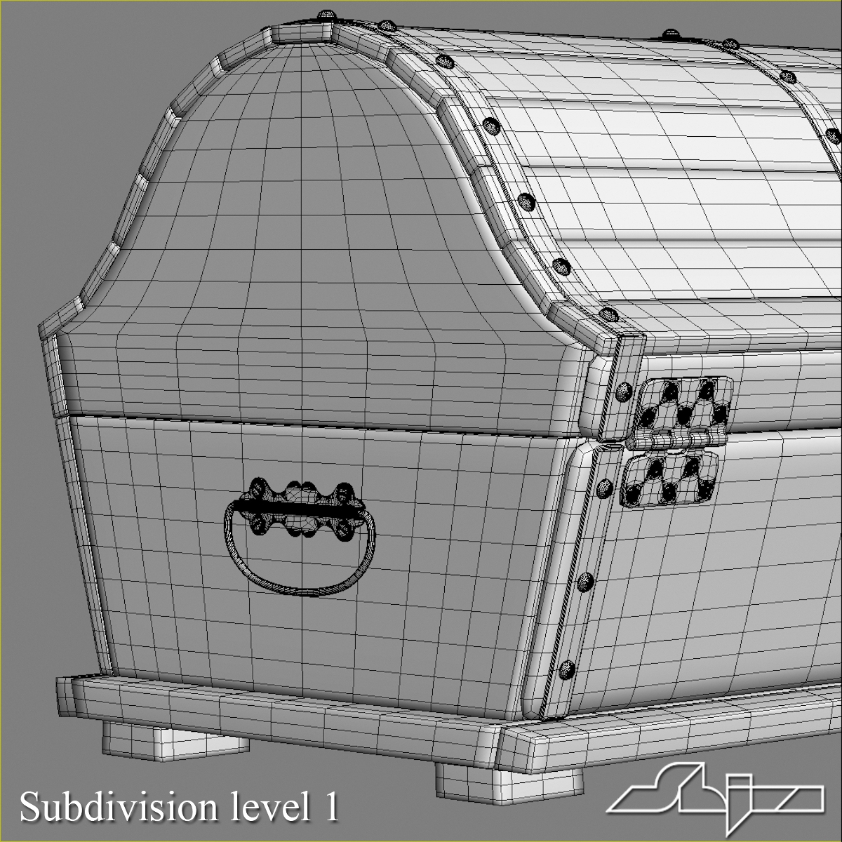 treasure chest 2 3d model