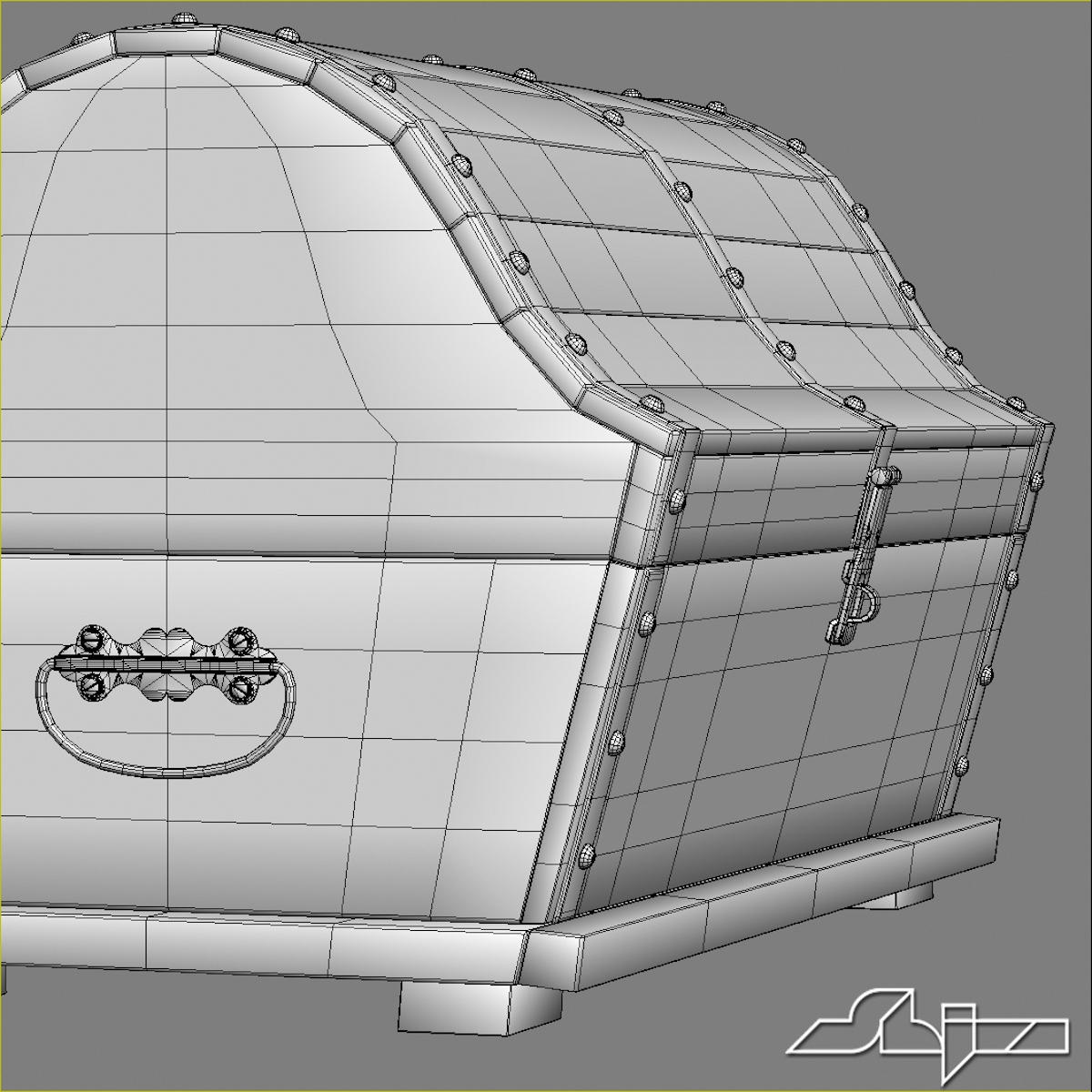 treasure chest 2 3d model