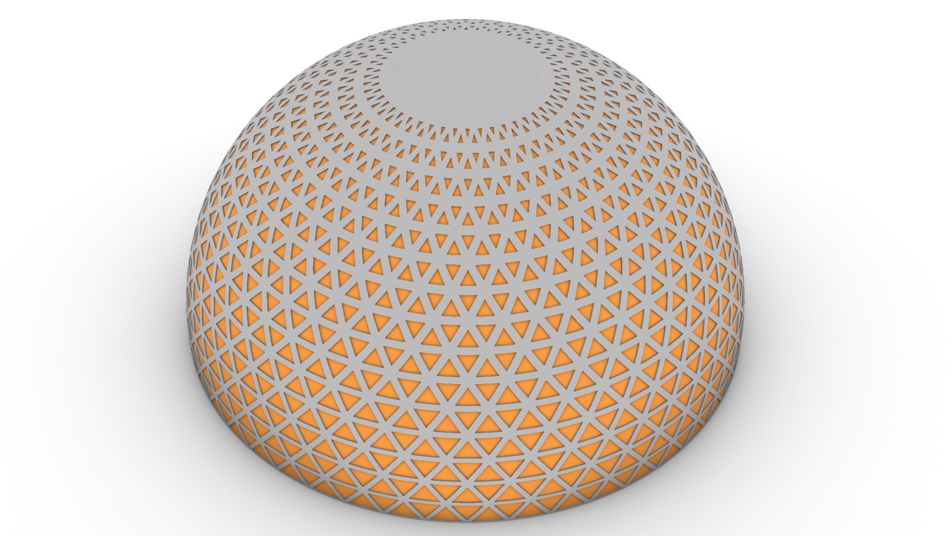 3D Parametric Triangle Pattern Dome - TurboSquid 2414542