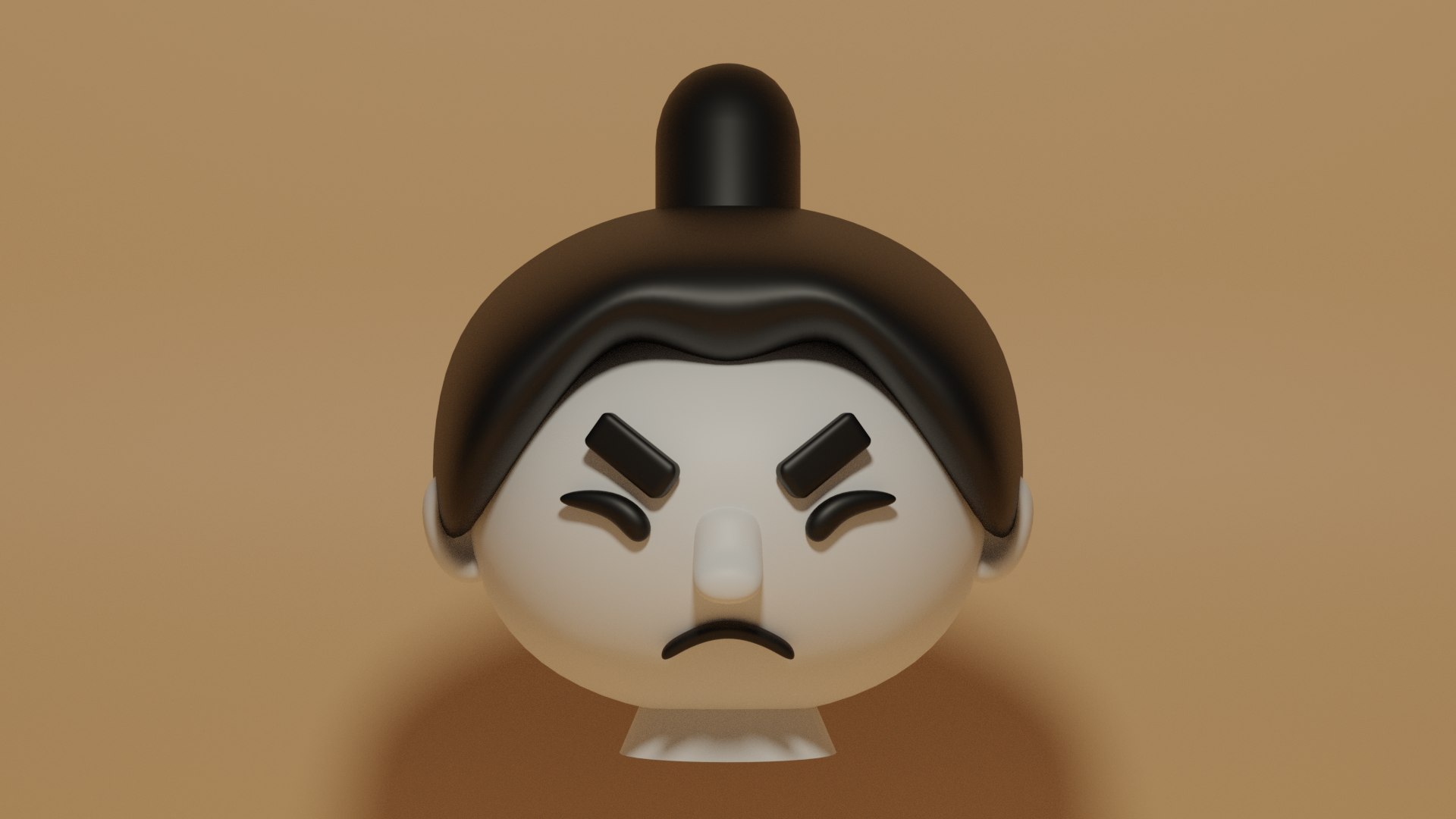 3D Cartoon Japanese Sumo Wrestler - TurboSquid 1865508