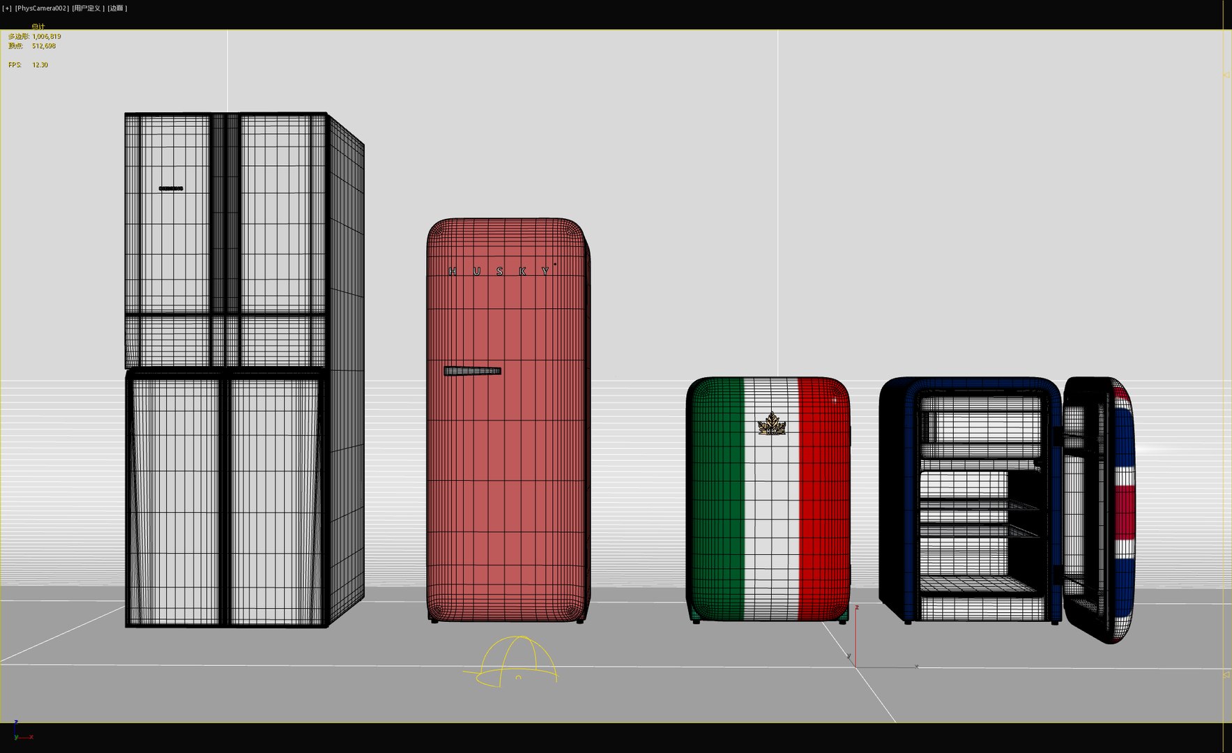 Mini Fridge With Freezer 3D Model - TurboSquid 2141996